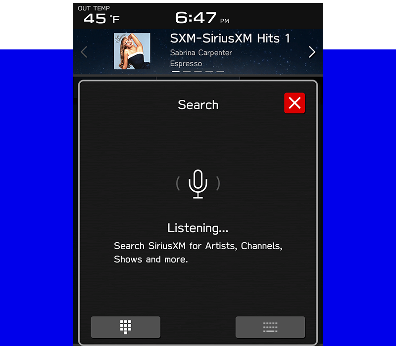 Welcome to Your Subaru Trial Offer | SiriusXM