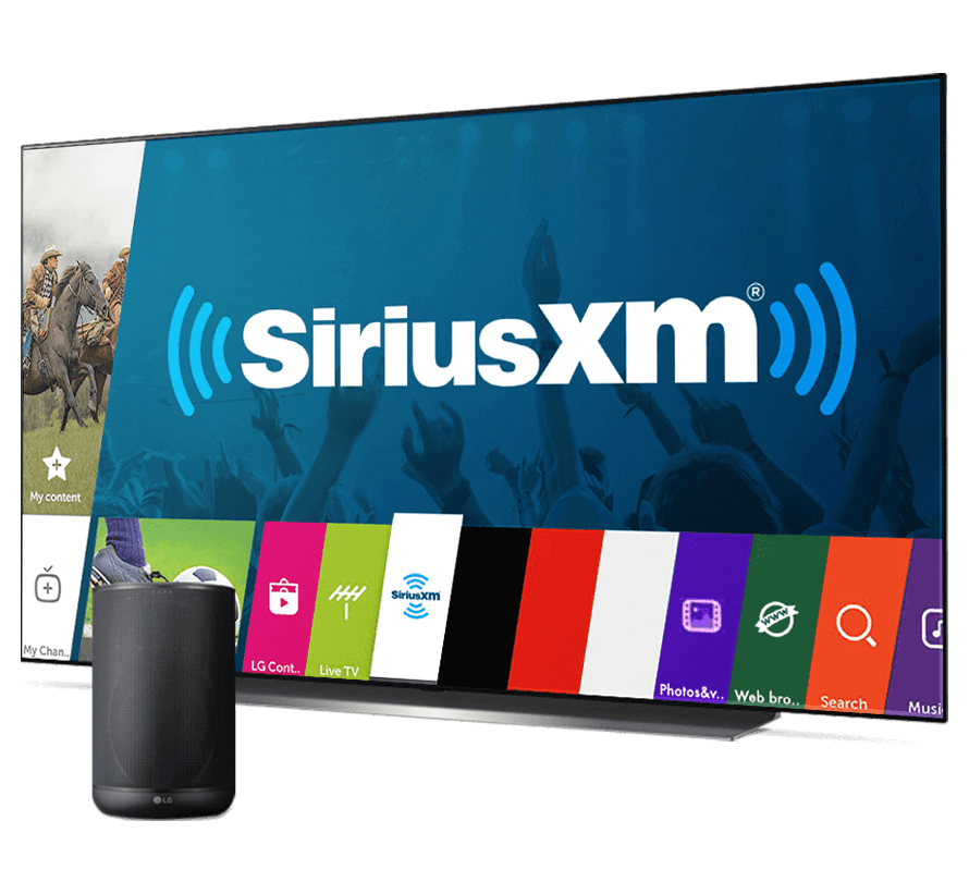 Stream on LG Smart Tvs | SiriusXM