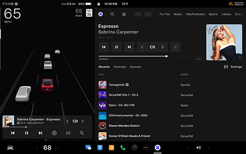 SiriusXM in Tesla